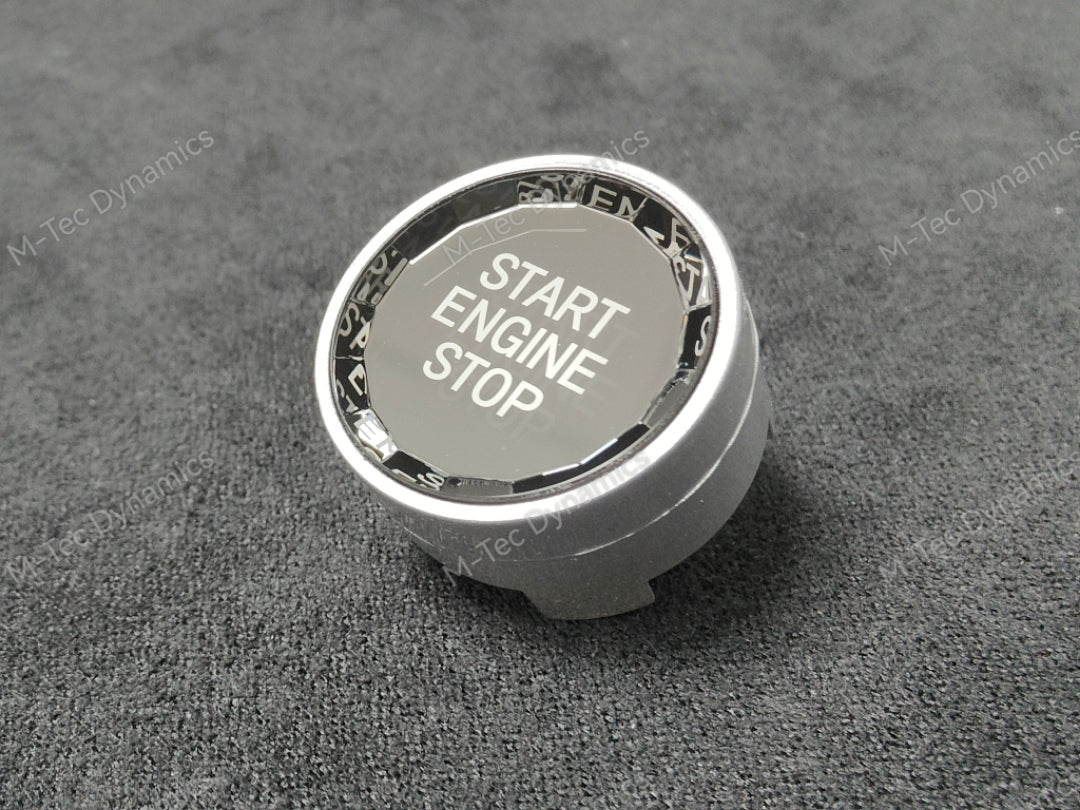 BMW F-SERIES SILVER (CRYSTAL) ENGINE START BUTTON - 1/2/3/4/5/6 SERIES ...