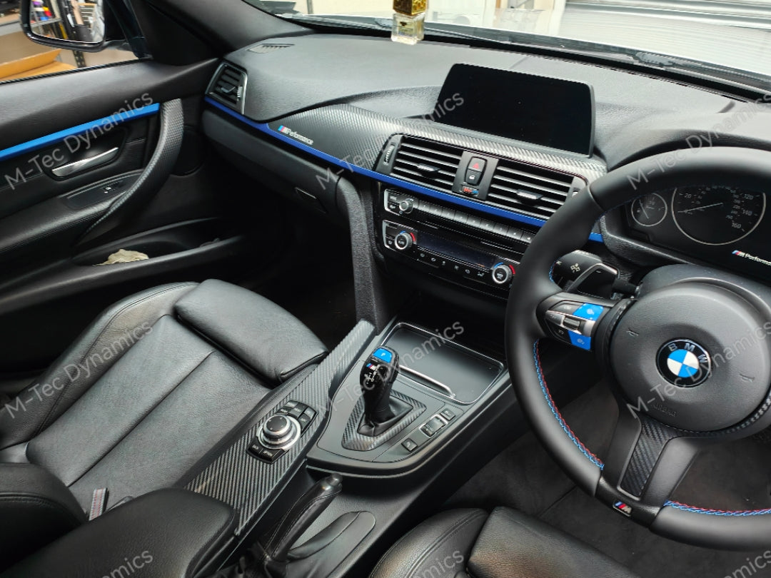 WRAPPING SERVICE - BMW F3X INTERIOR TRIM SET - 3D CARBON - F30 F31 F32 ...