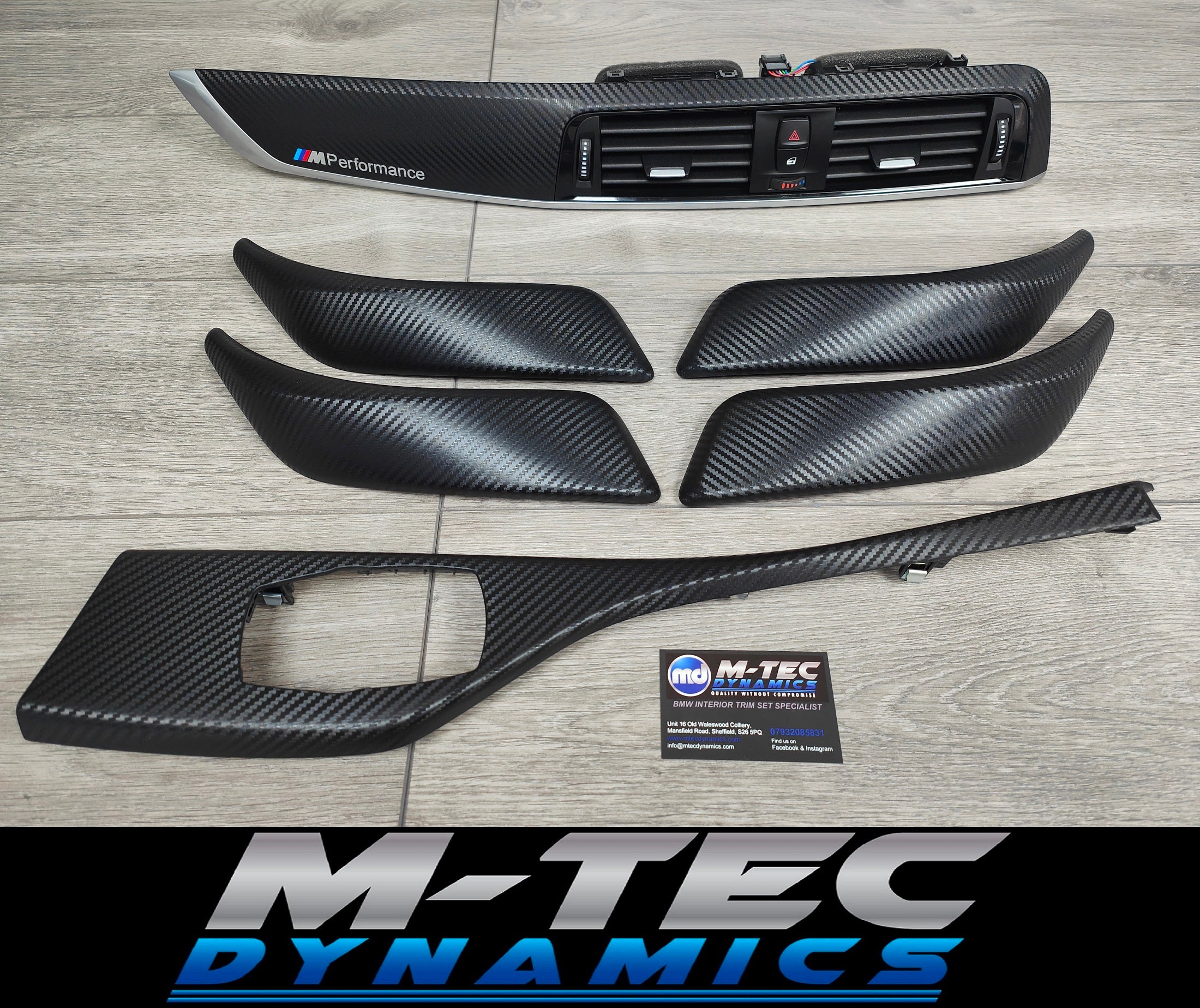 BMW F20 LCI-2 INTERIOR TRIM SET - 3D CARBON / SILVER ACCENT – M-Tec ...