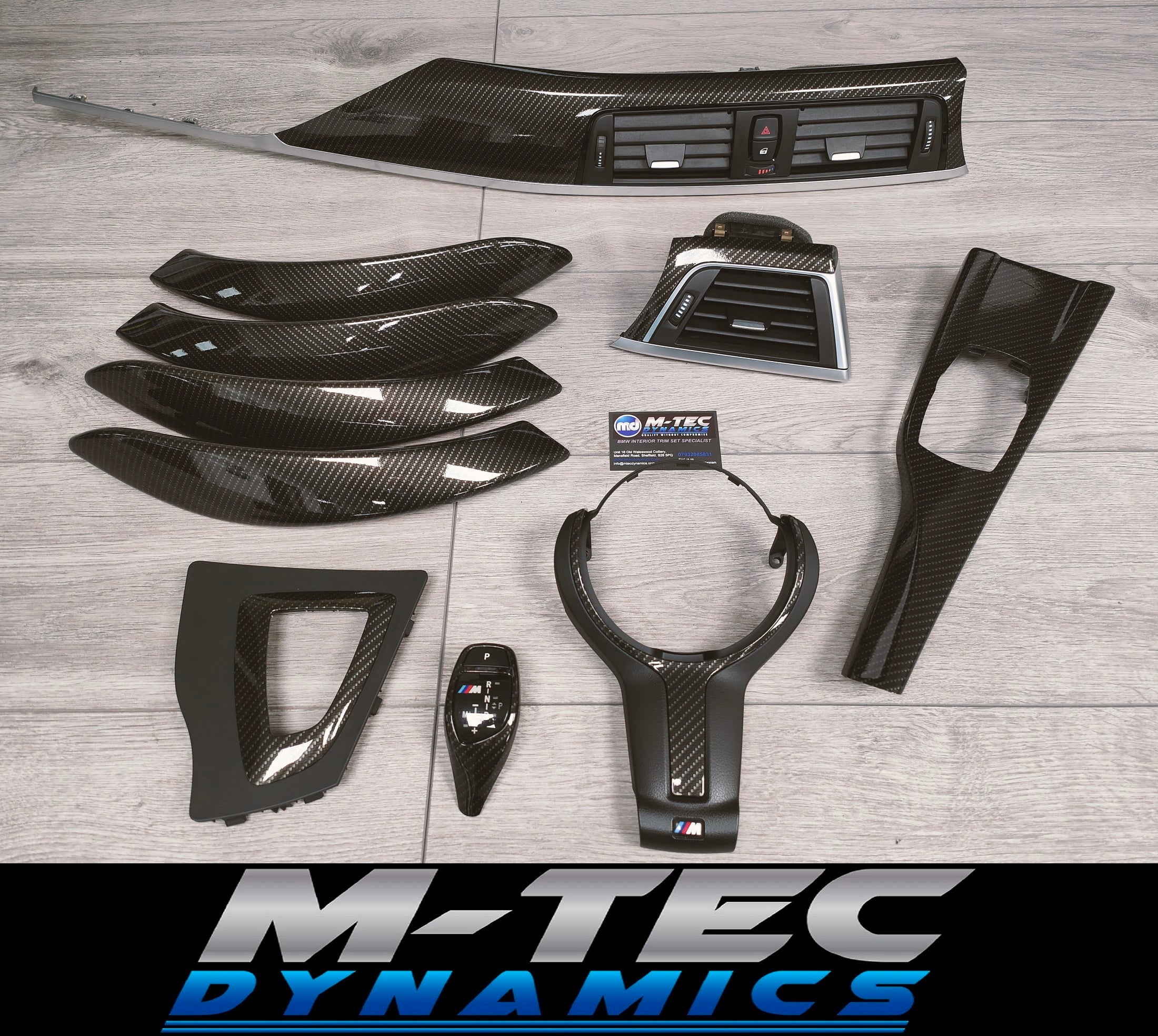WRAPPING SERVICE - BMW F3X INTERIOR TRIM SET - HIGH GLOSS CARBON (MTD ...