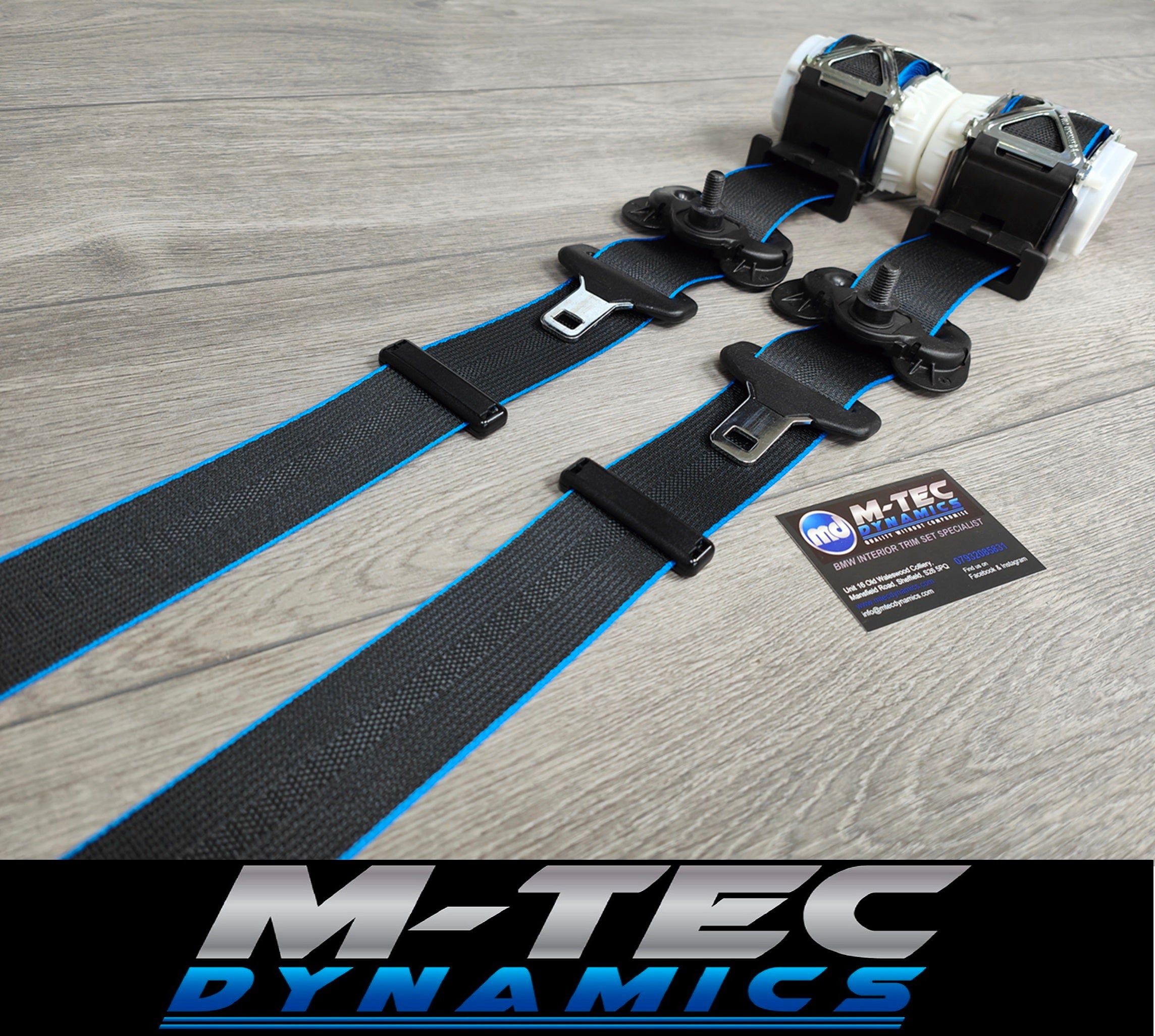 BMW 1-SERIES E87 5DR HATCH - FRONT SEAT BELT SET (BLUE EDGE) – M-Tec ...