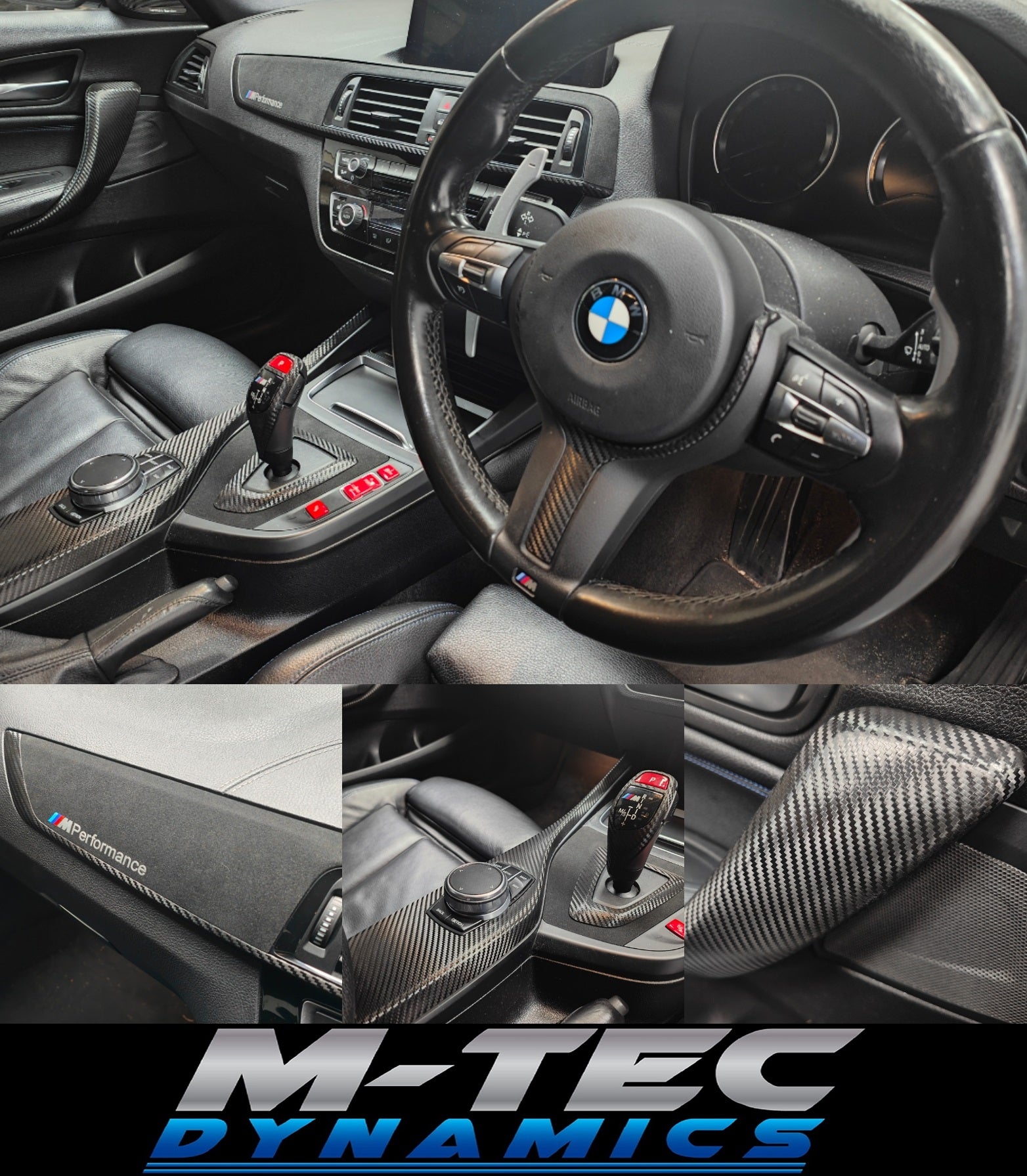 BMW F20 F21 F22 F23 LCI-2 PERFORMANCE STYLE INTERIOR TRIM SET - DEEP T ...