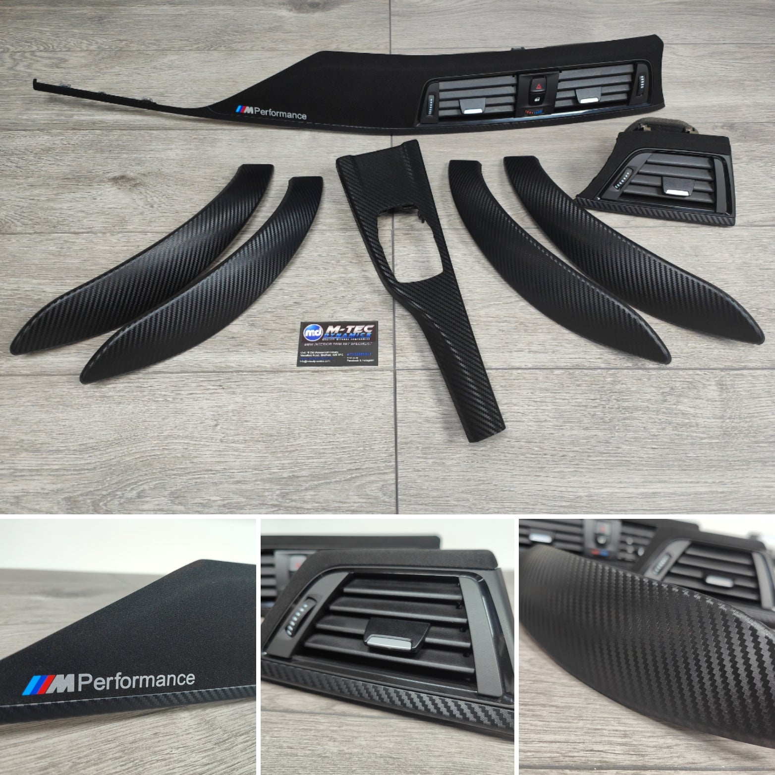 BMW F30 F31 F36 F80 PERFORMANCE STYLE INTERIOR TRIM SET - 3D CARBON – M ...