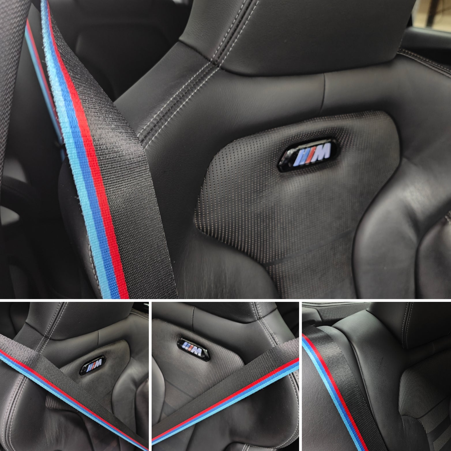 BMW 4-SERIES F32 / F82 M4 COMPETITION WIDE STRIPE SEAT BELTS - FITTING ...