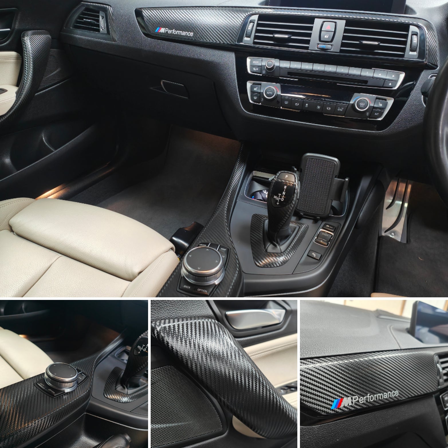 BMW F20 F21 F22 F23 LCI-2 INTERIOR TRIM SET - PREMIUM TEXTURED BLACK C ...
