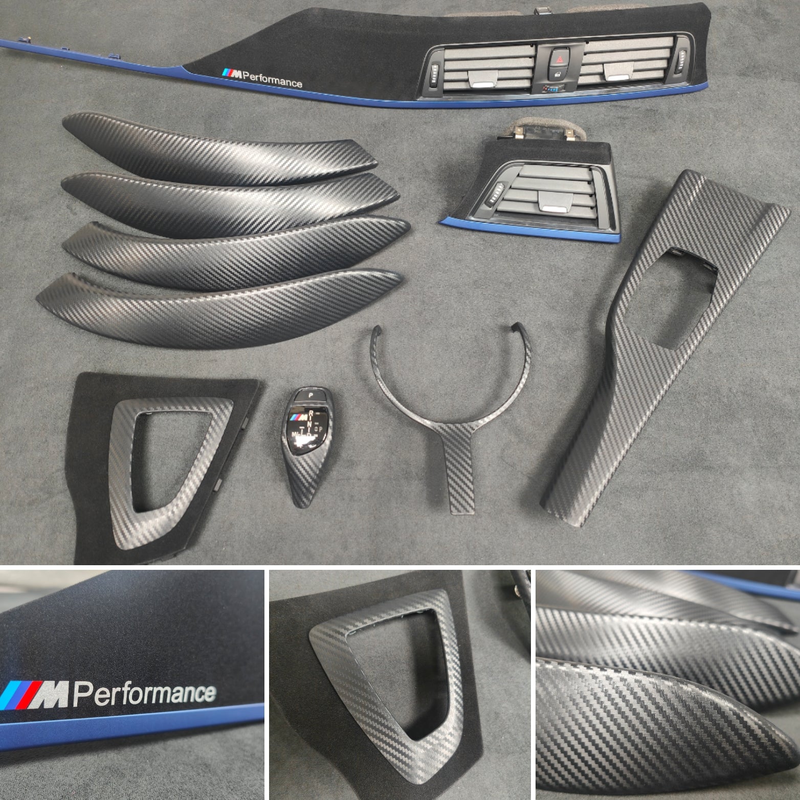 WRAPPING SERVICE - BMW F3X F8X CUSTOM INTERIOR TRIM SET - ALCANTARA ...