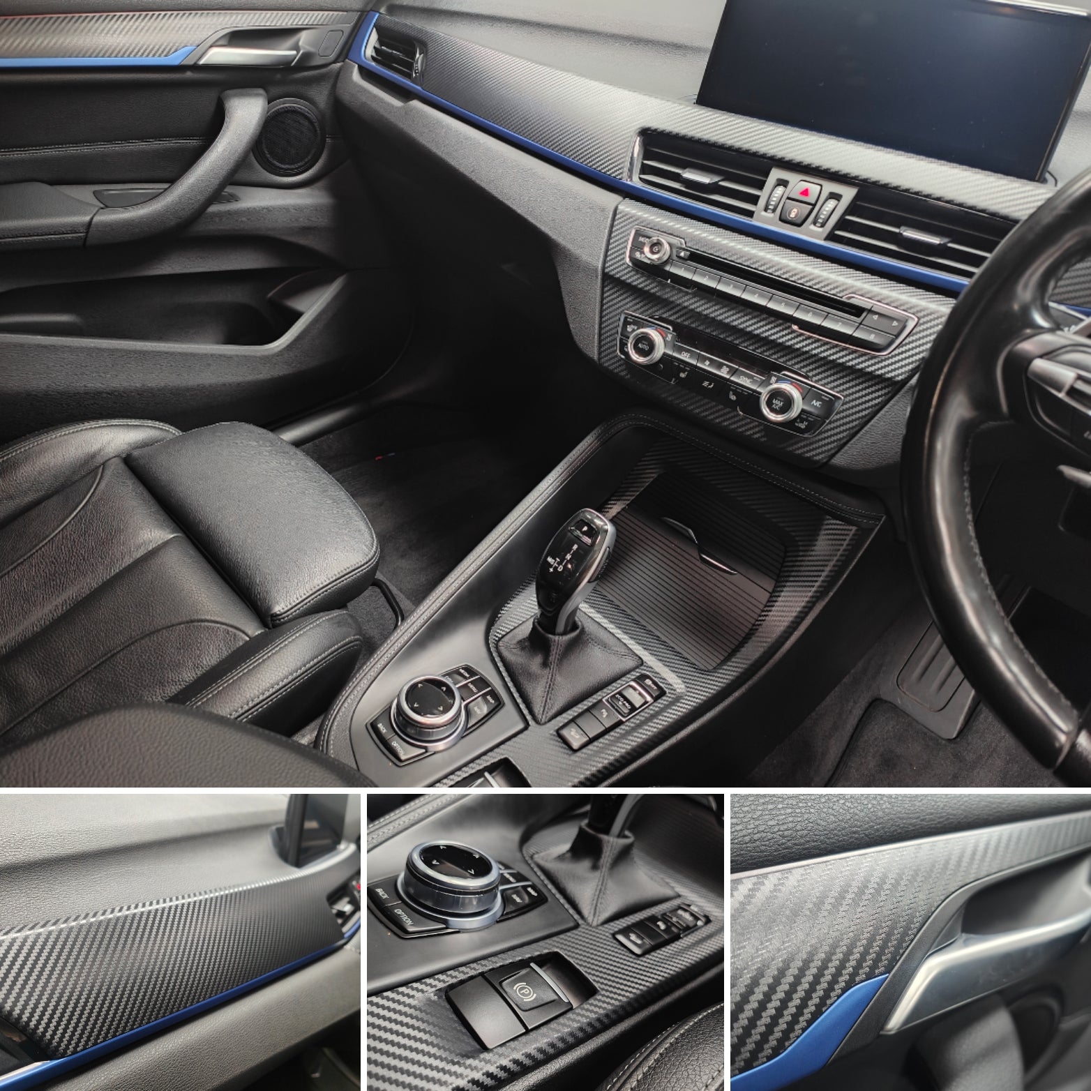 BMW X1 F48 INTERIOR TRIM SET WRAPPING SERVICE - 3D CARBON INC. CENTRE ...