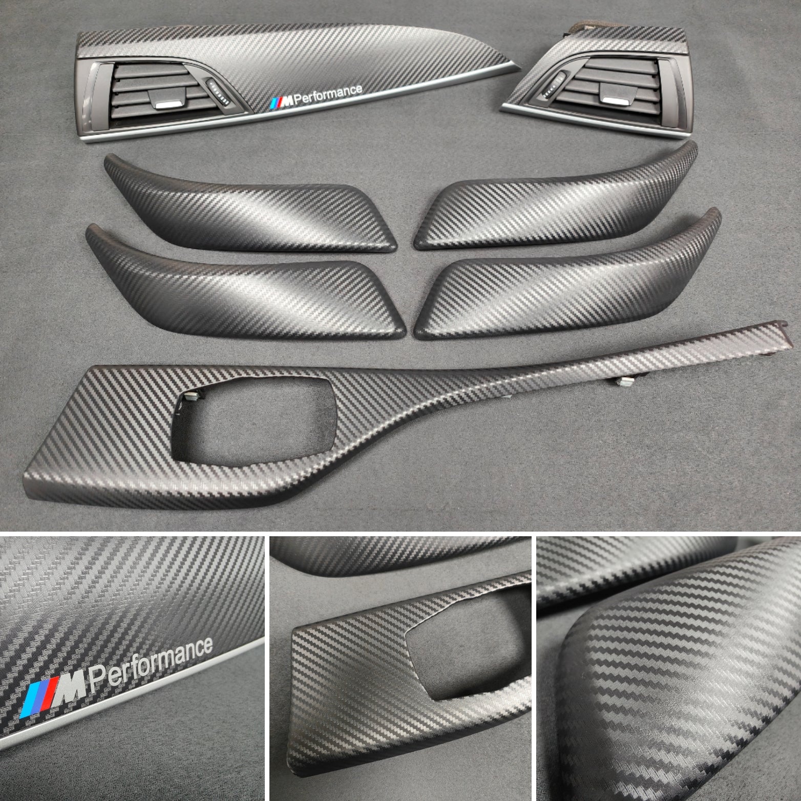 BMW F20 INTERIOR TRIM SET - 3D CARBON / SILVER ACCENT (#5) – M-Tec Dynamics