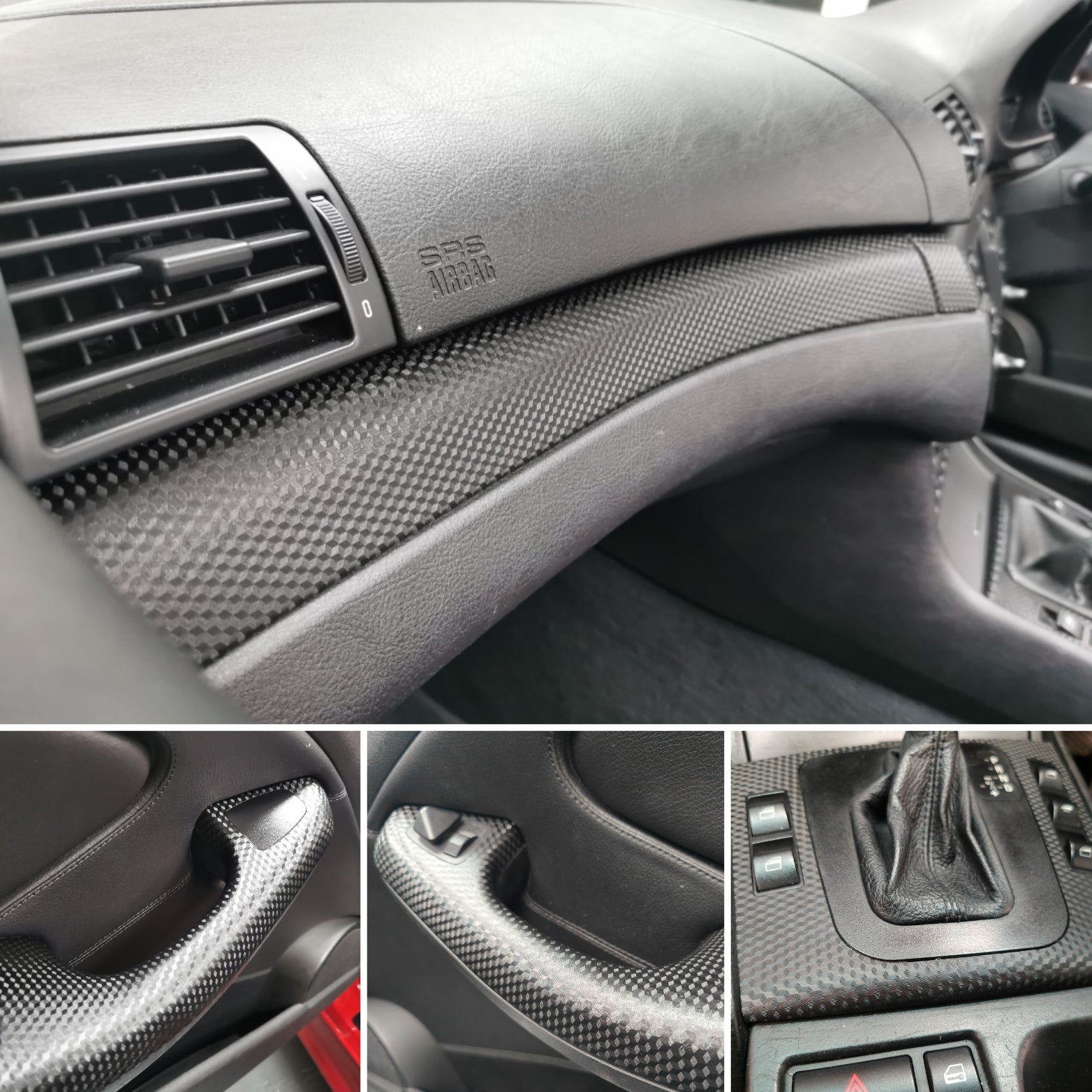 BMW E46 CARBON CUBE REFURB SERVICE FULL TRIM SET (COUPE/CONVERTIBLE/SA ...