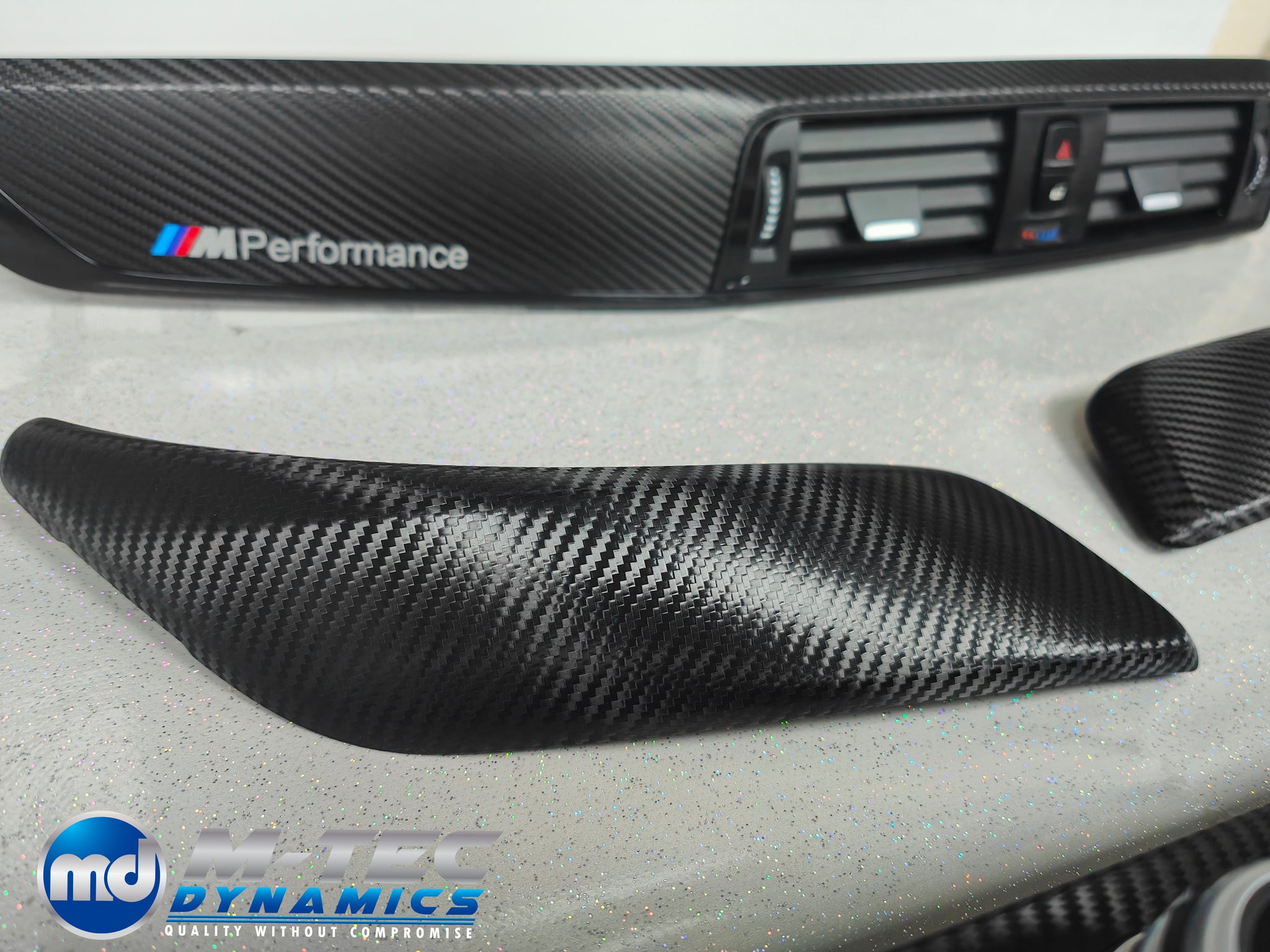 BMW F21 F22 LCI-2 INTERIOR TRIM SET - PREMIUM TEXTURED BLACK CARBON – M ...