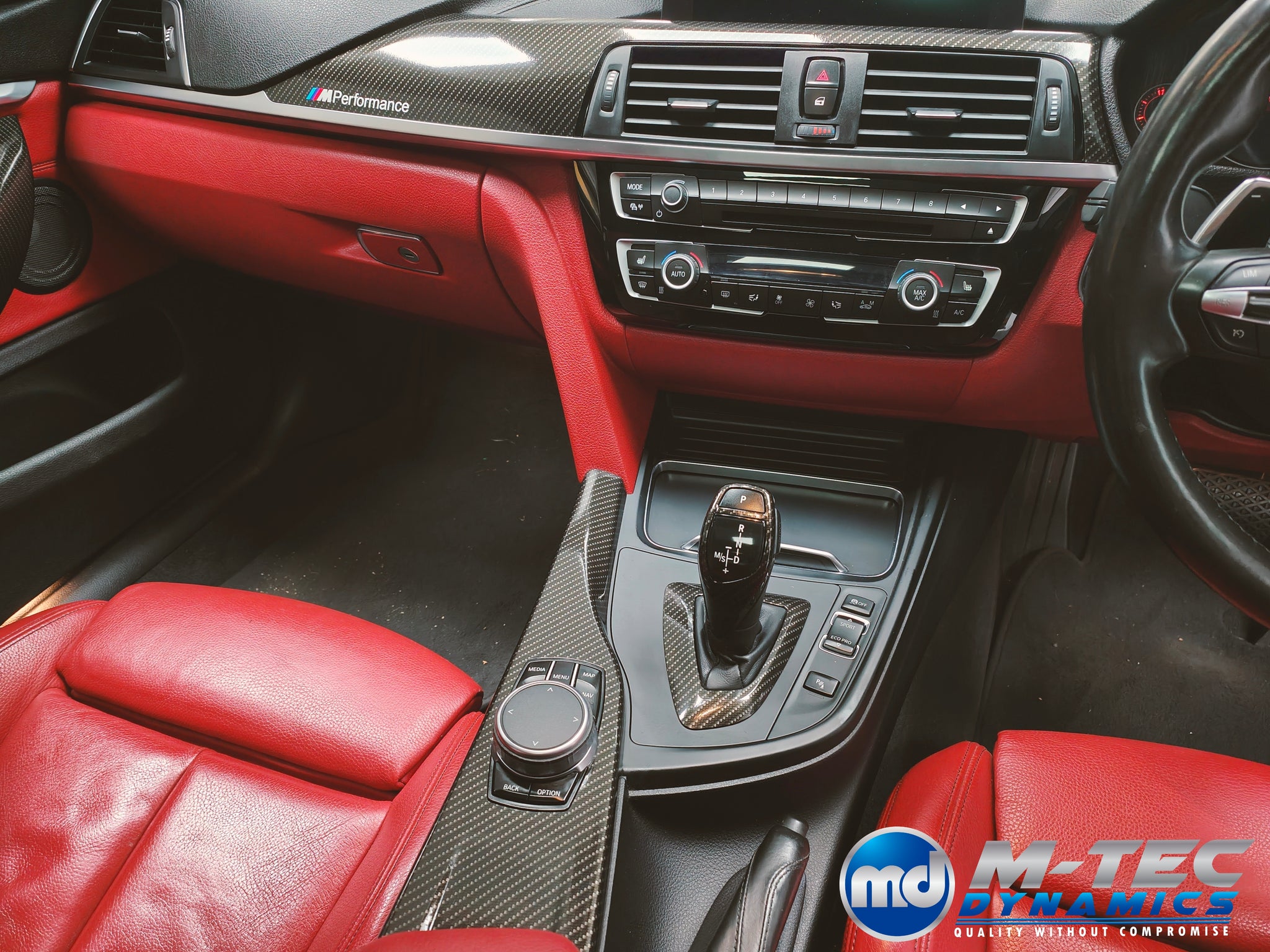 BMW F32 F82 4-SERIES COUPE INTERIOR TRIM SET - HIGH GLOSS CARBON / SIL ...