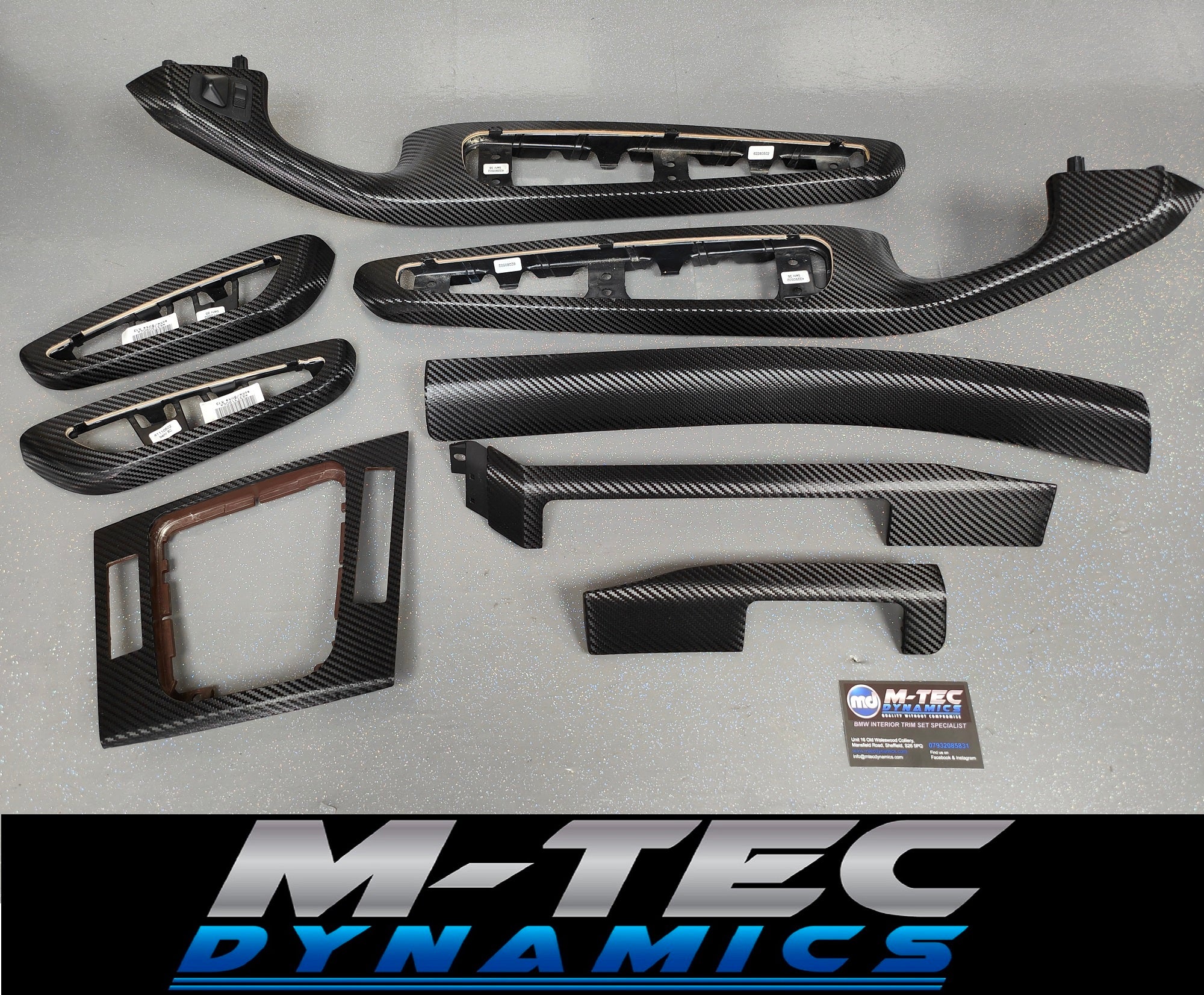 BMW E46 CONVERTIBLE - DEEP TEXTURED GLOSSY CARBON INTERIOR TRIM SET (M ...