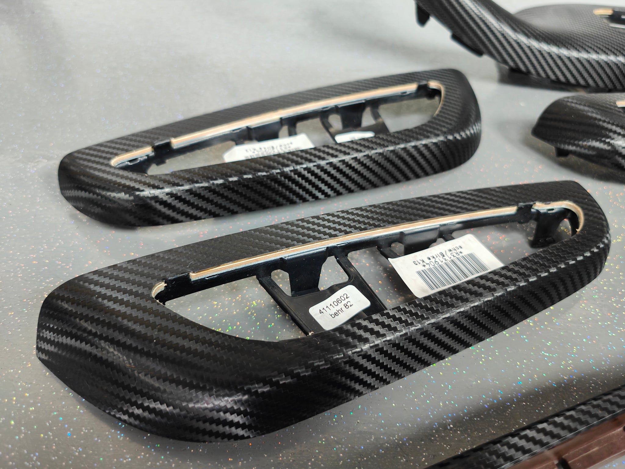 BMW E46 CONVERTIBLE - DEEP TEXTURED GLOSSY CARBON INTERIOR TRIM SET (M ...