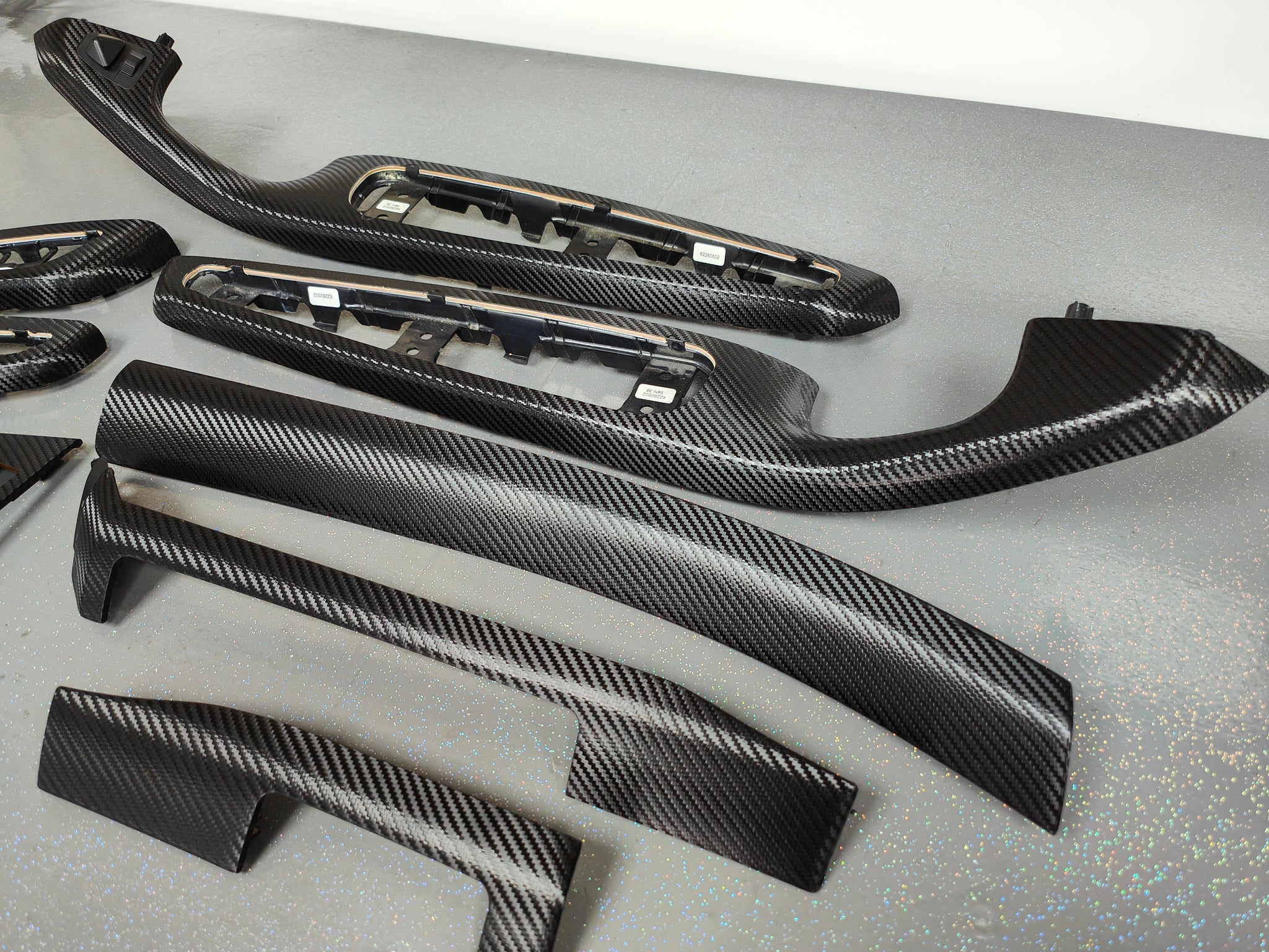 BMW E46 CONVERTIBLE - DEEP TEXTURED GLOSSY CARBON INTERIOR TRIM SET (M ...