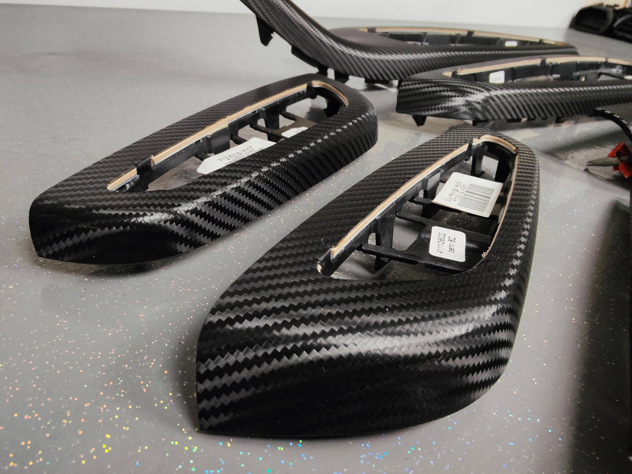 BMW E46 CONVERTIBLE - DEEP TEXTURED GLOSSY CARBON INTERIOR TRIM SET (M ...