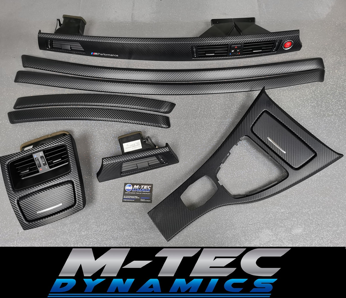 BMW E92 CIC LCI BLACK 3D CARBON INTERIOR TRIM SET – M-Tec Dynamics
