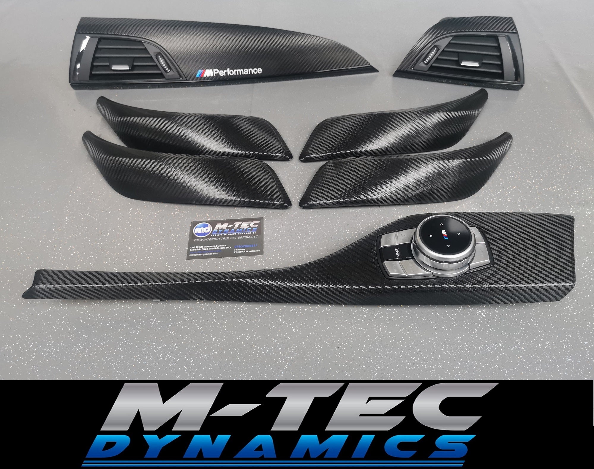 BMW F20 INTERIOR TRIM SET - DEEP TEXTURED GLOSSY CARBON / GLOSS BLACK ...