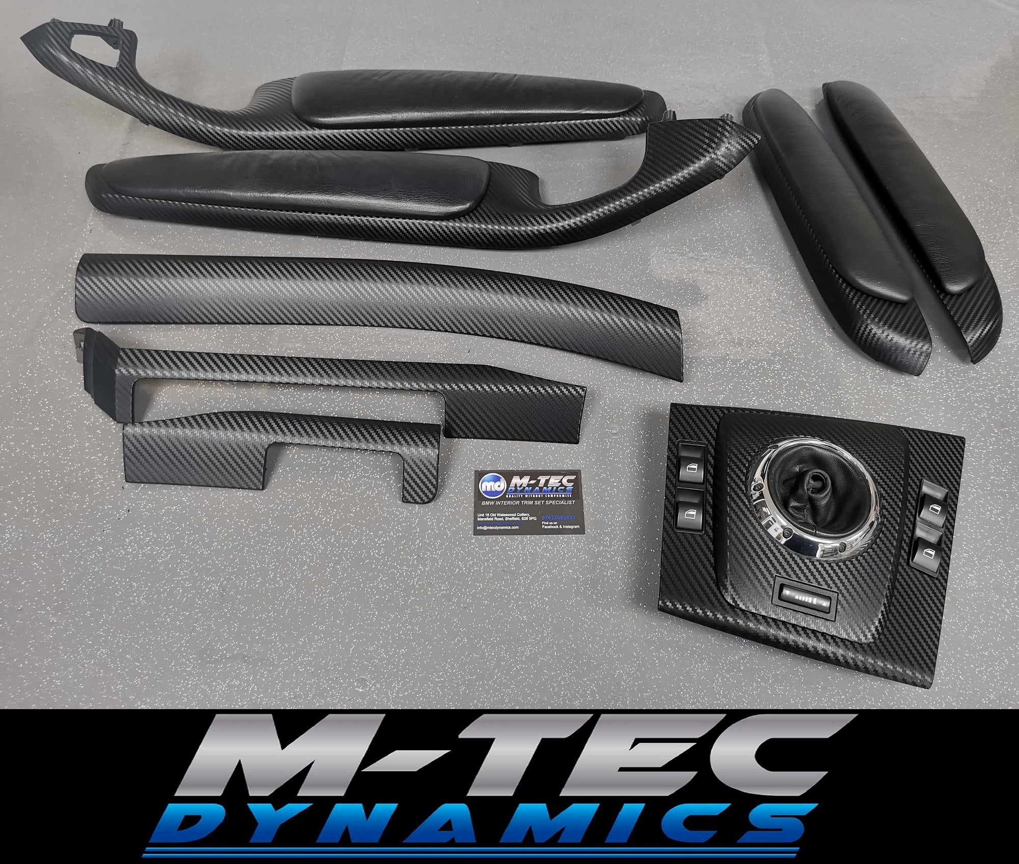 BMW E46 COUPE M3 SMG 3D BLACK CARBON INTERIOR TRIM SET – M-Tec Dynamics