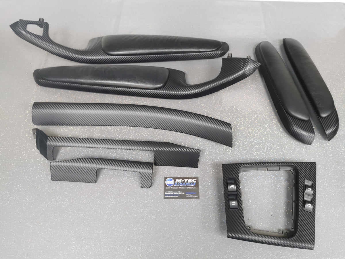 BMW E46 COUPE M3 3D BLACK CARBON INTERIOR TRIM SET – M-Tec Dynamics