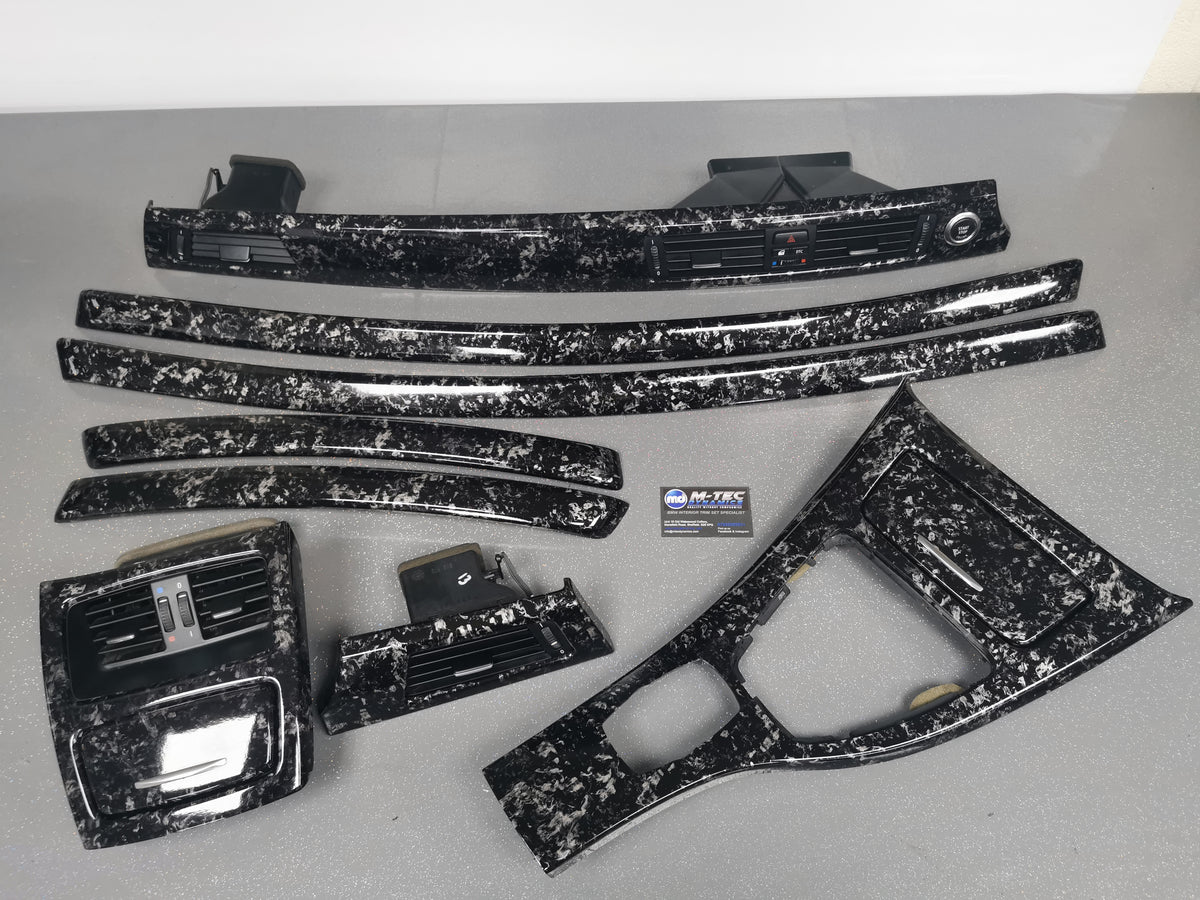 BMW E92 CIC CUSTOM GLOSSY FORGED CARBON INTERIOR TRIM SET – M-Tec Dynamics