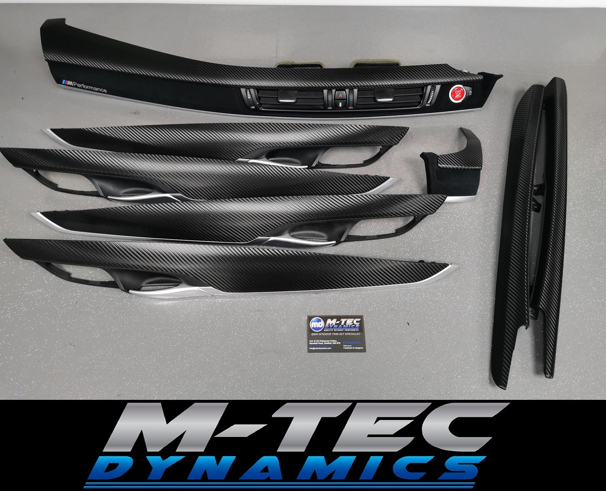 BMW X5 F15 INTERIOR TRIM SET - PERFORMANCE STYLE 3D CARBON / ALCANTARA ...