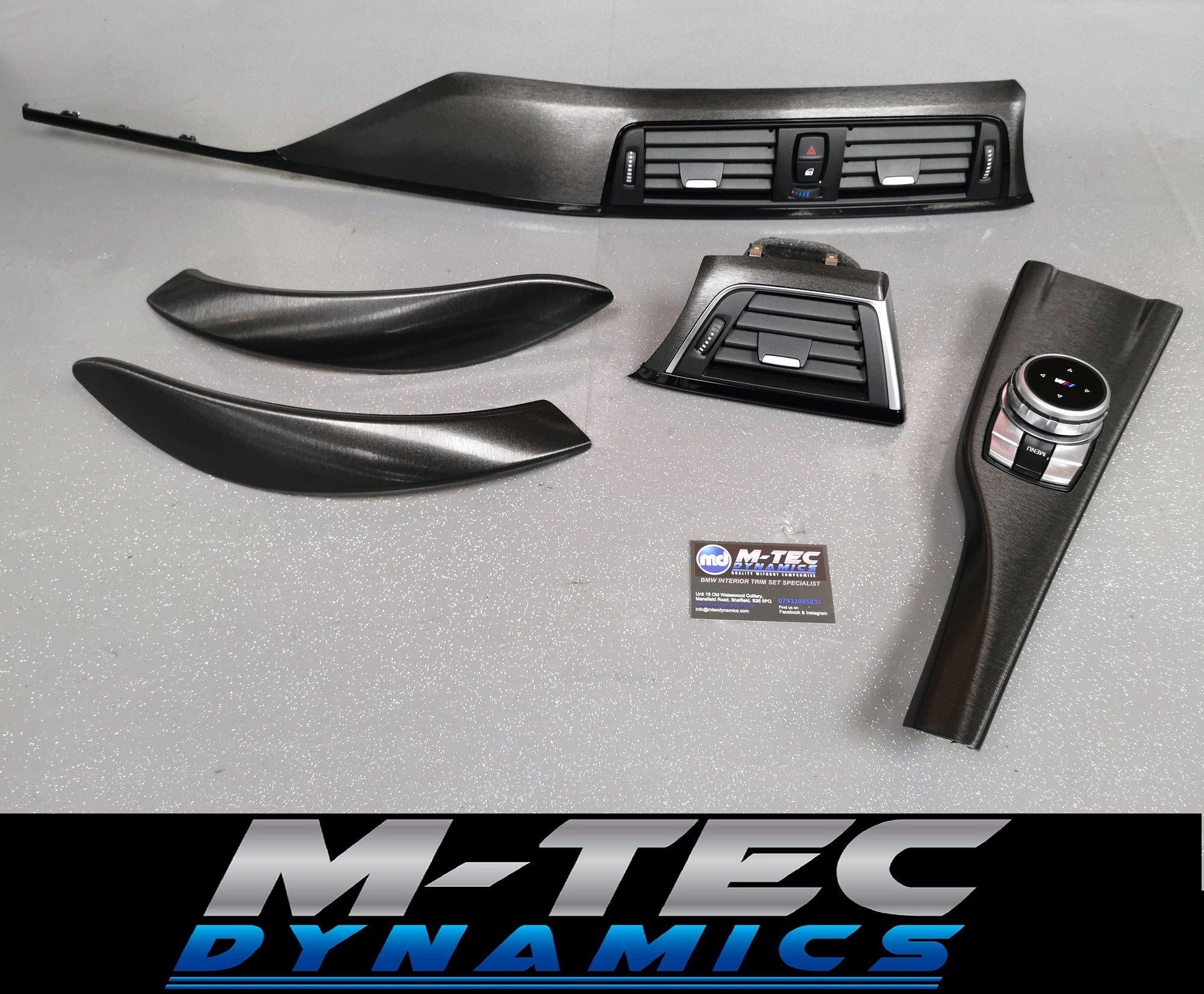 BMW F32 COUPE LCI INTERIOR TRIM SET - BLACK BRUSHED ALUMINIUM STEEL VI ...