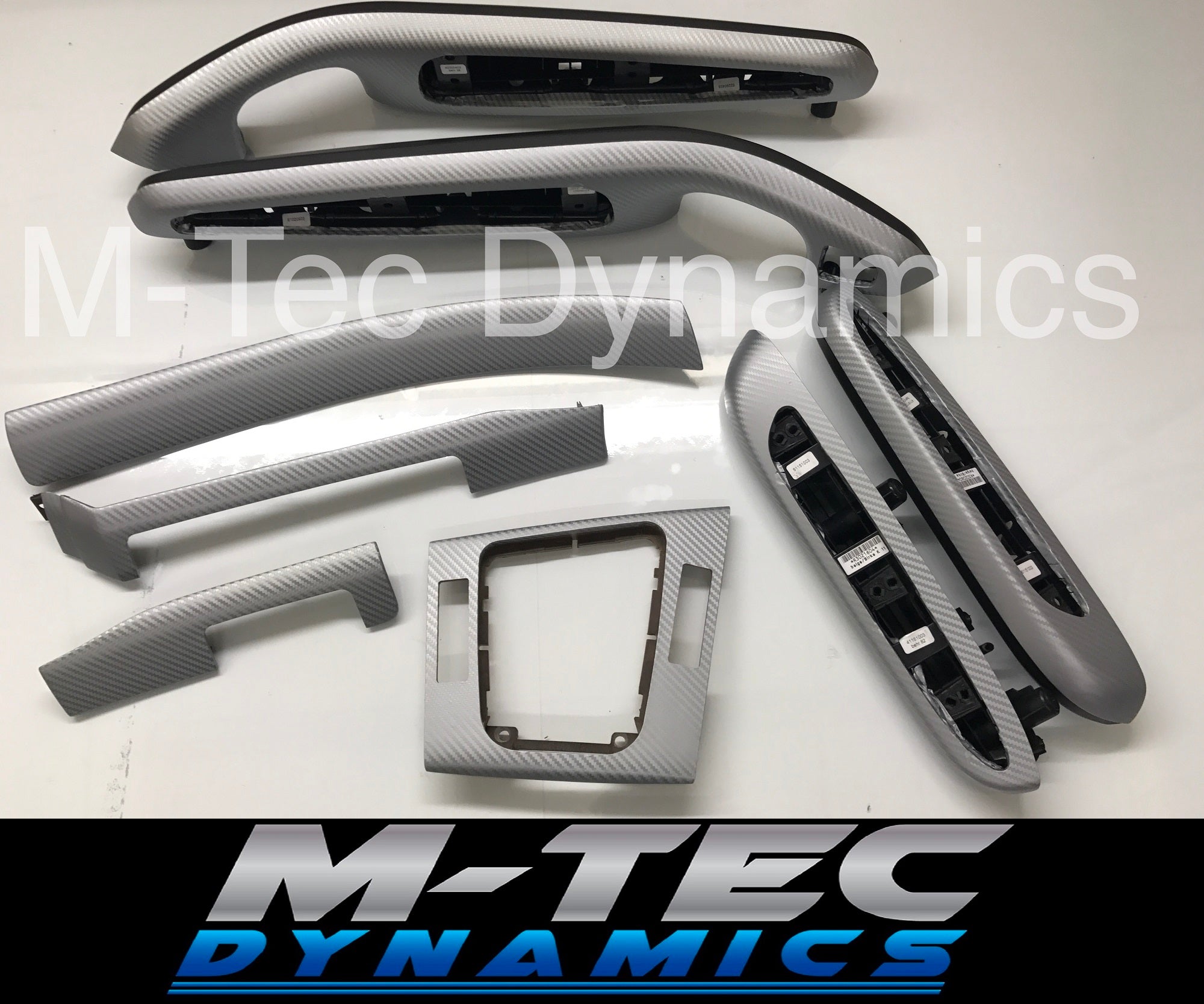 BMW E46 COUPE M3 3D SILVER CARBON FIBRE TRIM SET – M-Tec Dynamics