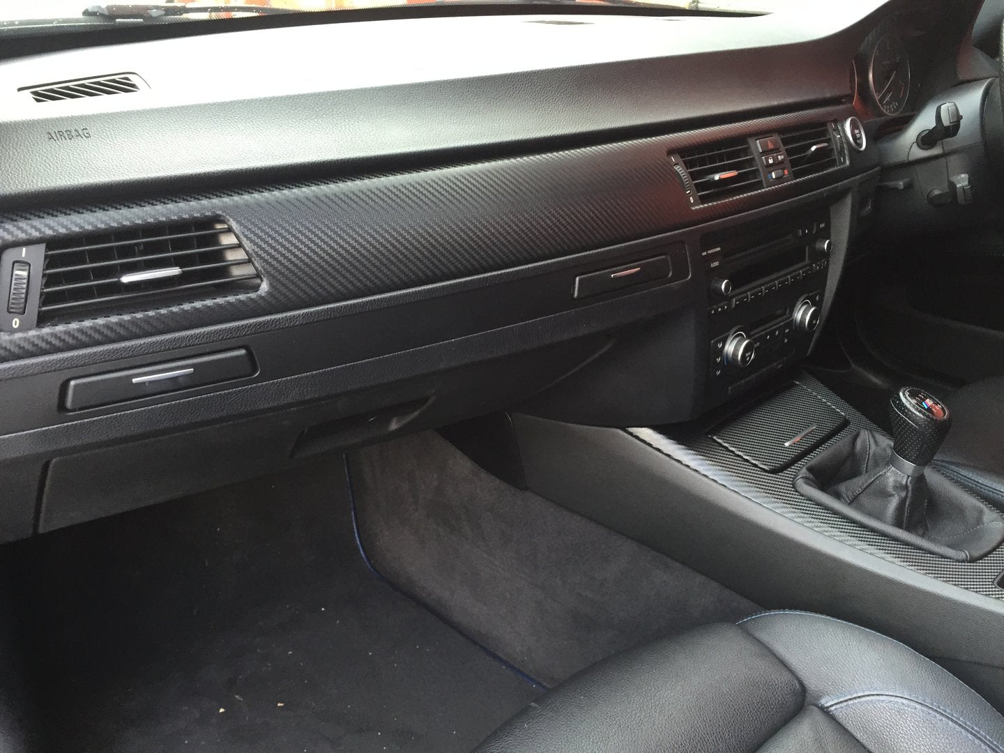 BMW E90 E91 3D BLACK CARBON INTERIOR TRIM SET – M-Tec Dynamics