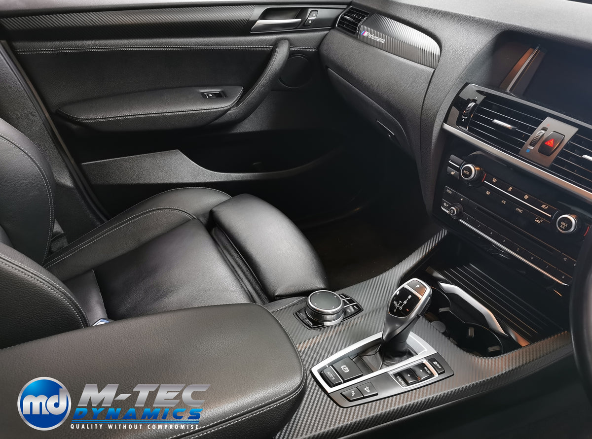 BMW X3 F25 / X4 F26 INTERIOR TRIM SET WRAPPING SERVICE - 3D CARBON – M ...