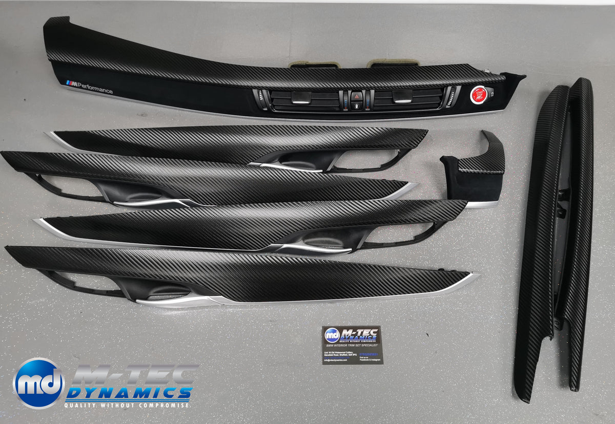 BMW X5 F15 INTERIOR TRIM SET - PERFORMANCE STYLE 3D CARBON / ALCANTARA ...