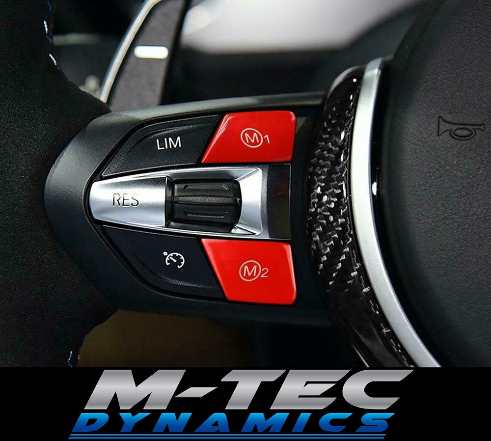 BMW F-SERIES RED STEERING WHEEL BUTTONS M1 M2 - F2X F3X X5M X6M F8X M3 ...